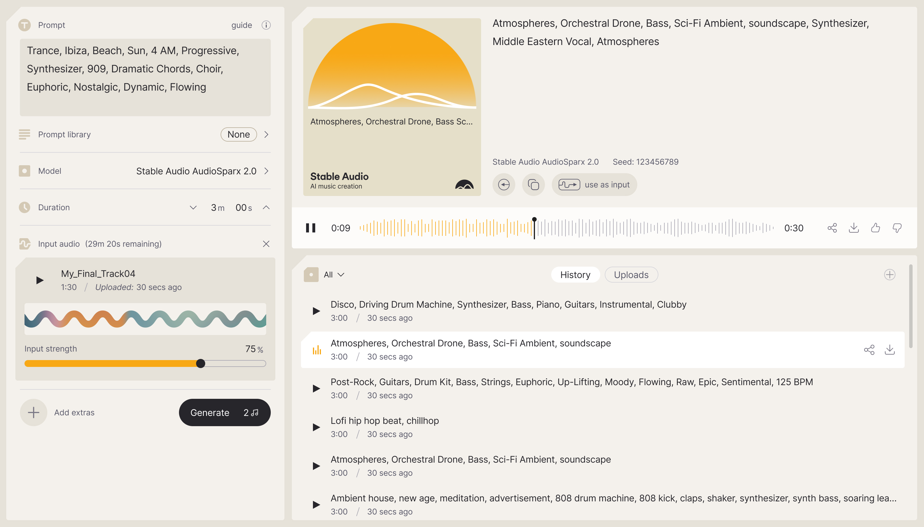 Stable Audio - Generate